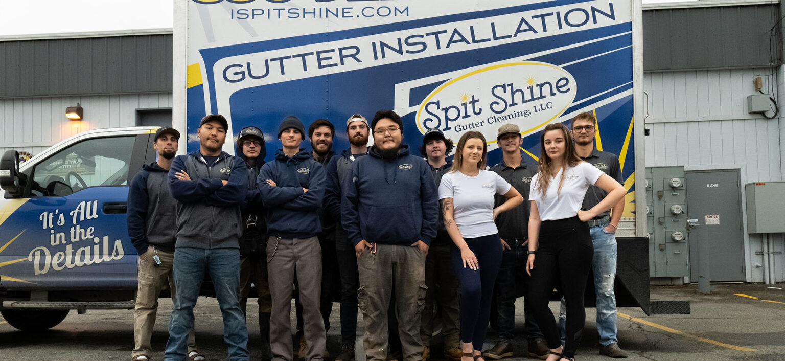 Gutter Installation & Cleaning Company Anchorage | Spit-Shine Rain Gutter Cleaning Services